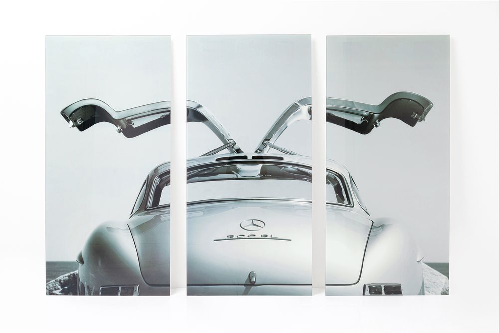 Bild Glas Triptychon Oldtimer Back 240 | Bilder | Dekoration | Deine Wohnfabrik