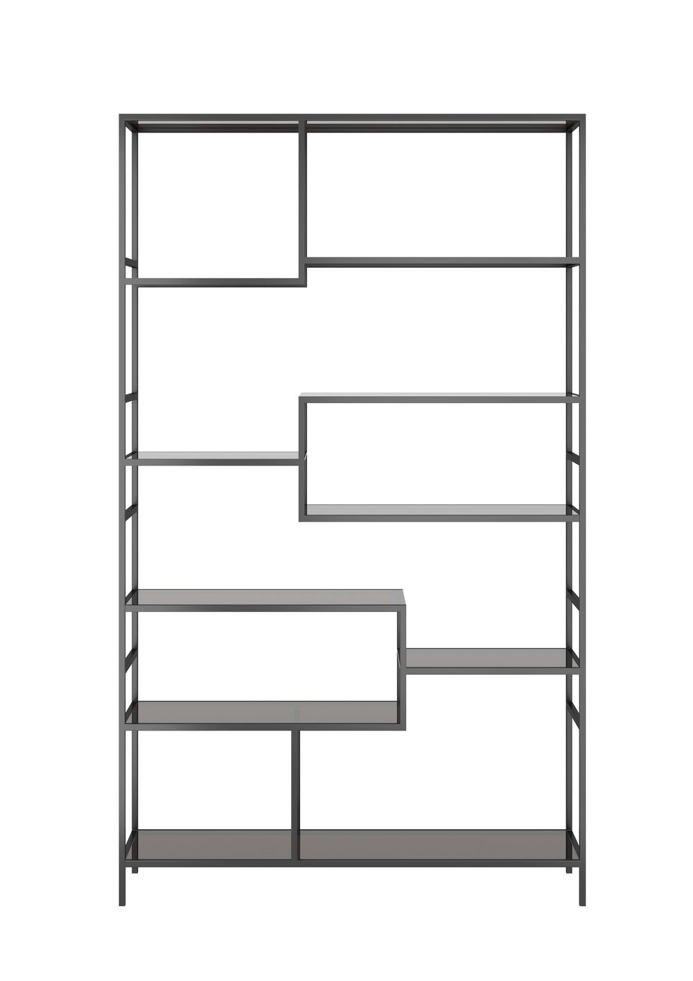 Regal Loft Schwarz 115x195cm | Deine Wohnfabrik